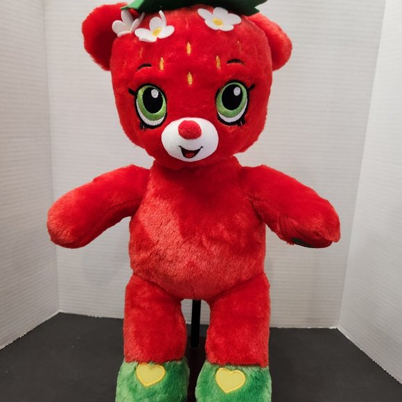Build-A-Bear | Toys | Buildabear Shopkins Red Strawberry Kiss Plush 8 ...
